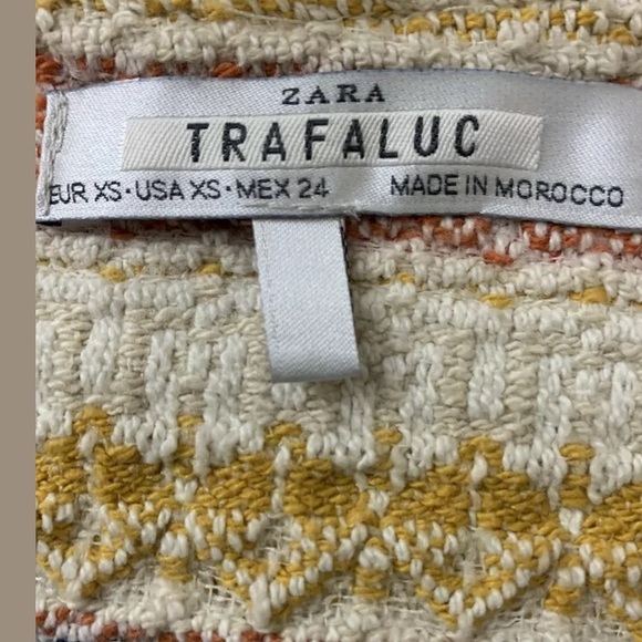 Zara | Jackets & Coats | Zara Multicolor Tweed Stretchy Jacket Blazer ...